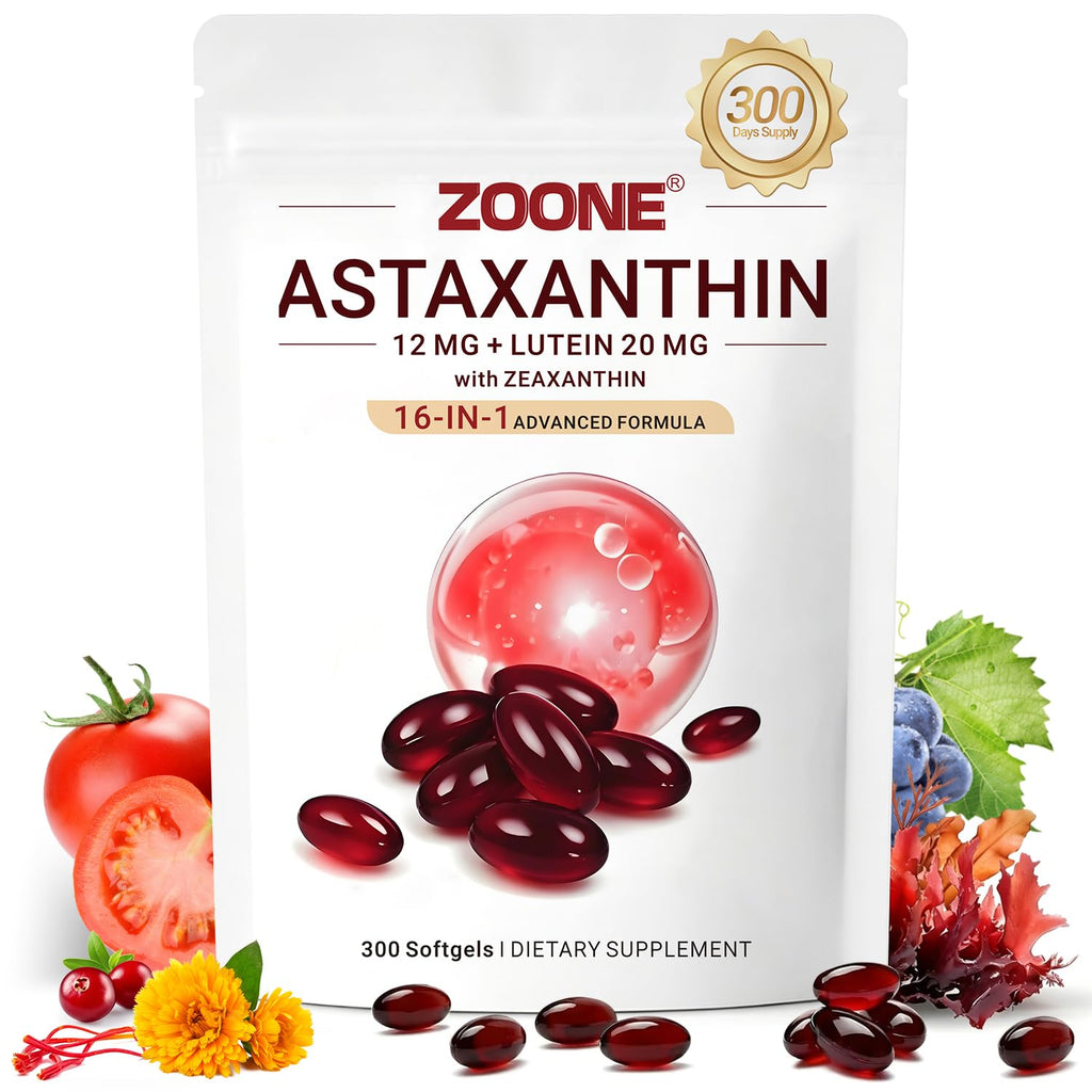 Astaxanthin softgels for eye health