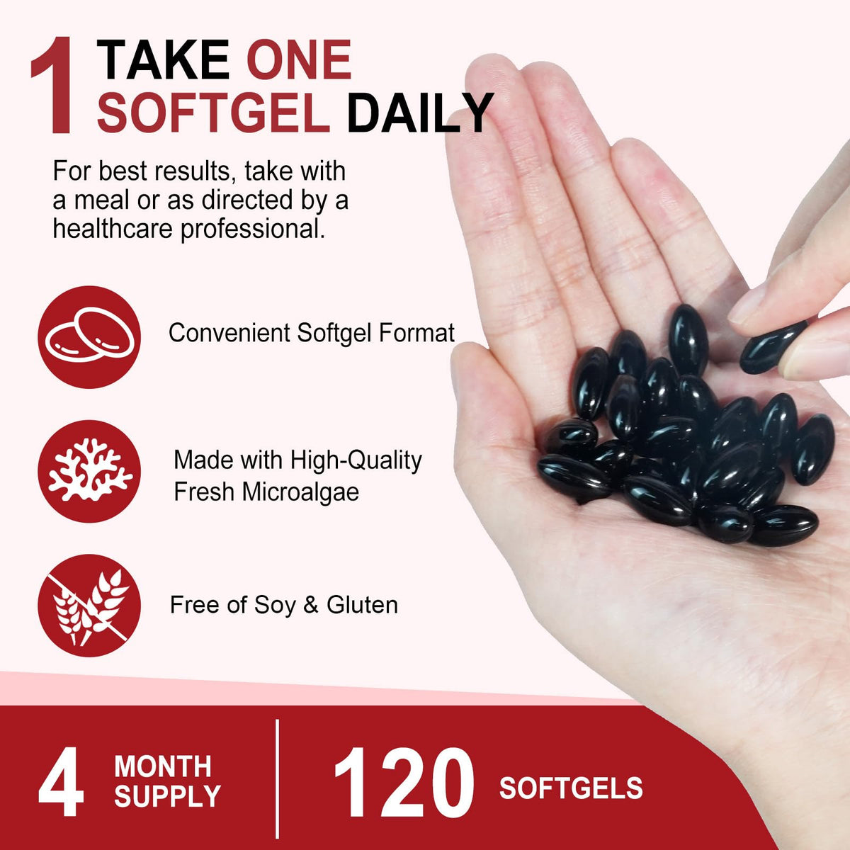 Astaxanthin softgels for eye health