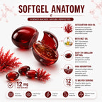 Astaxanthin softgels for eye health