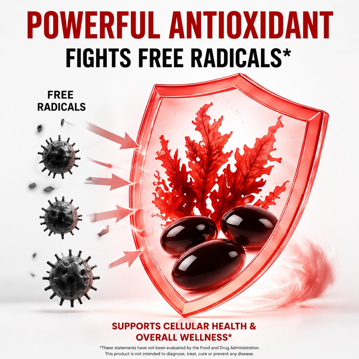 Astaxanthin softgels for eye health