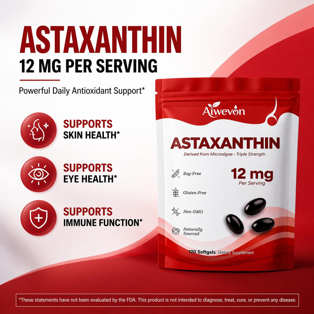 Astaxanthin softgels for eye health