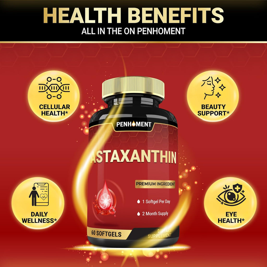 Astaxanthin softgels for immune boost