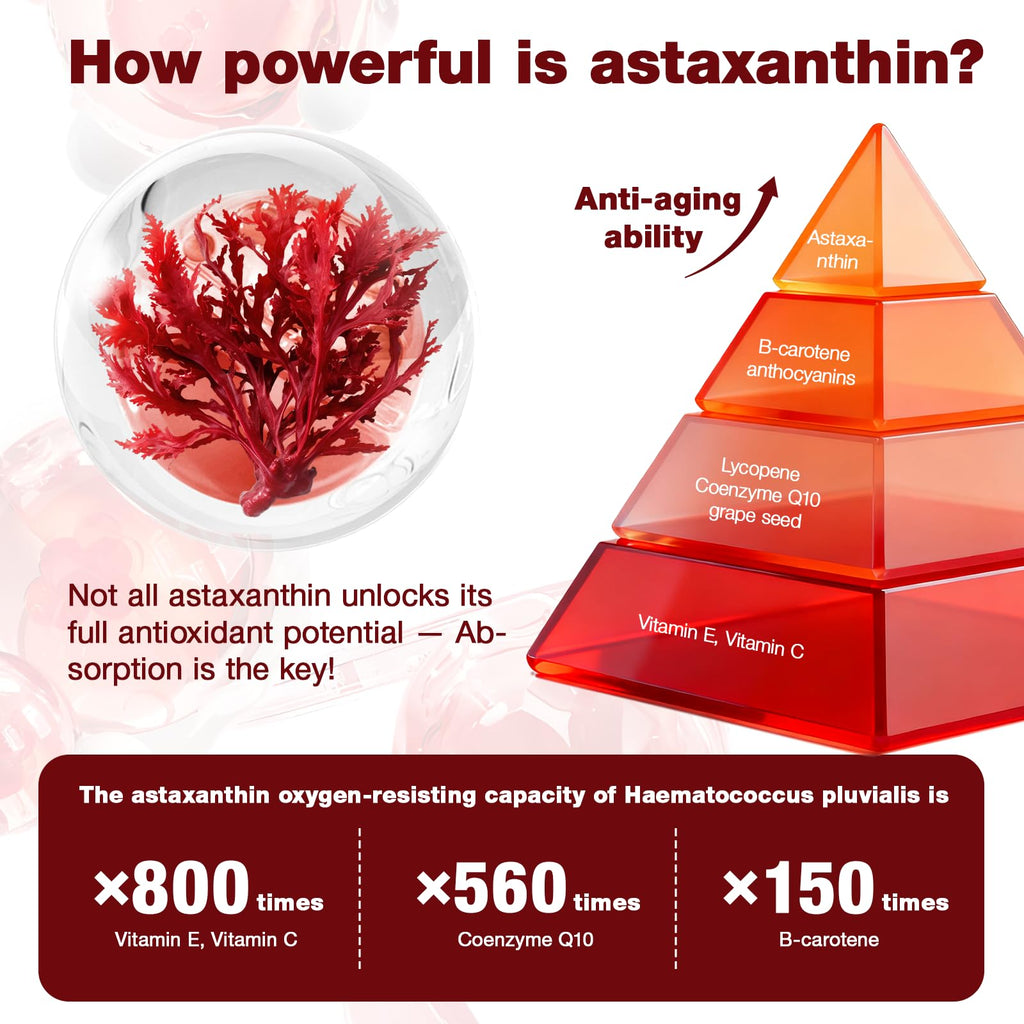 Astaxanthin softgels for immune boost
