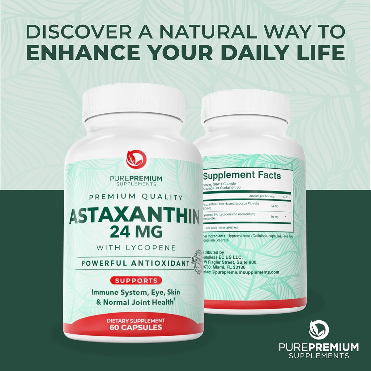 Astaxanthin softgels for overall health