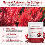 Astaxanthin softgels for overall wellness