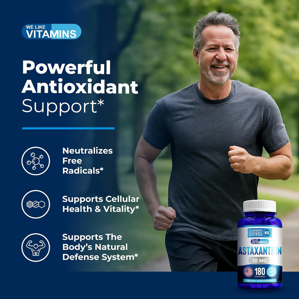 Astaxanthin softgels for skin health