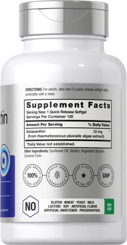 Astaxanthin softgels for skin health