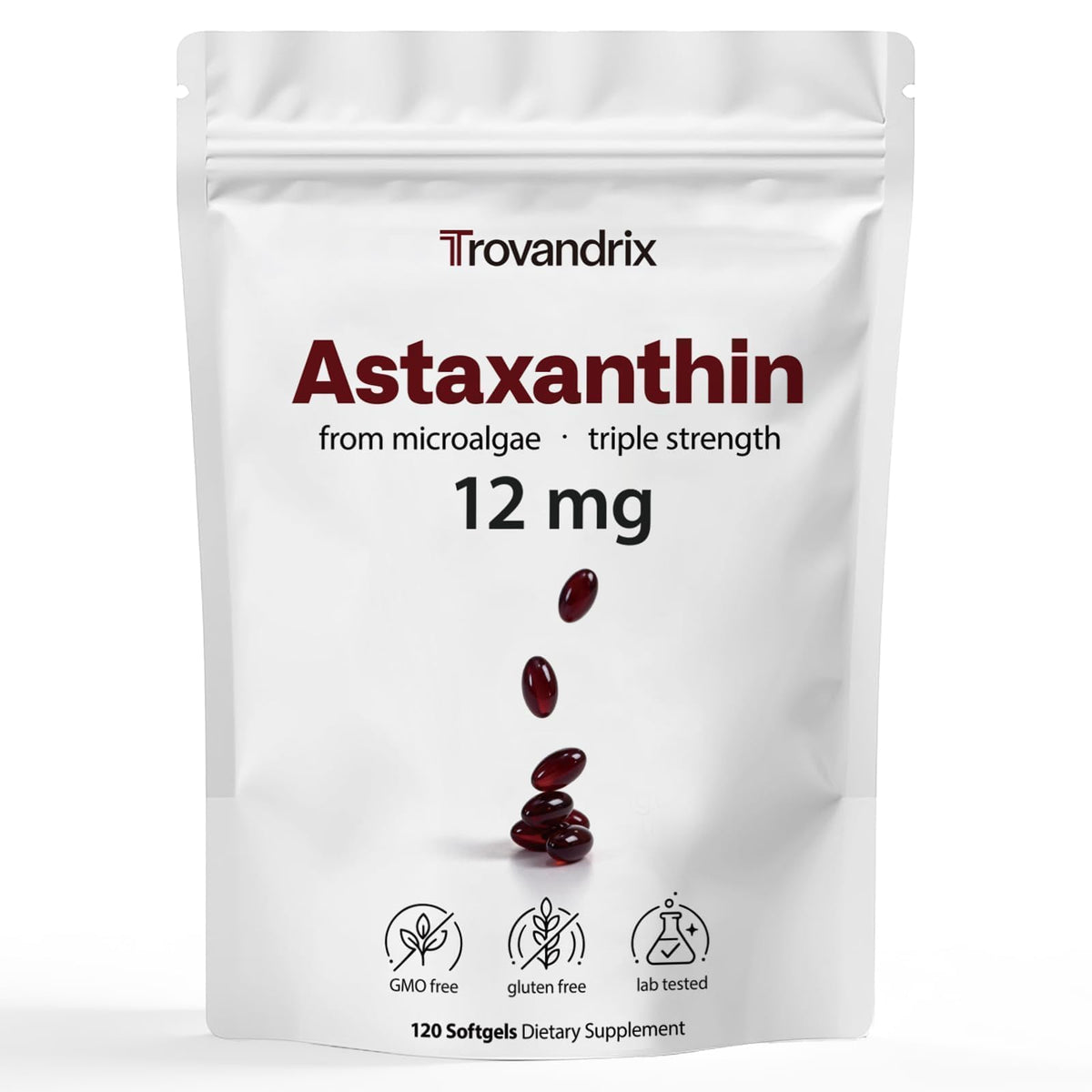 Astaxanthin softgels for skin health
