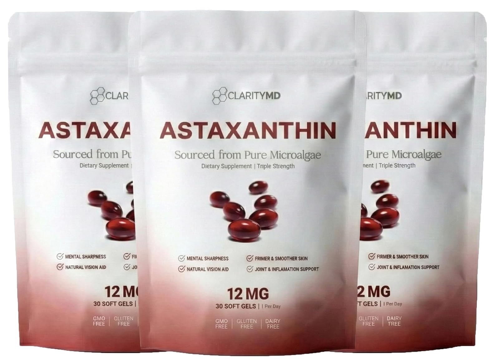 Astaxanthin softgels for skin health