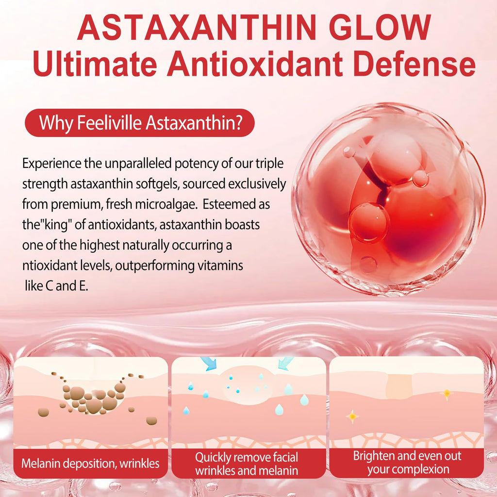 Astaxanthin softgels for skin health