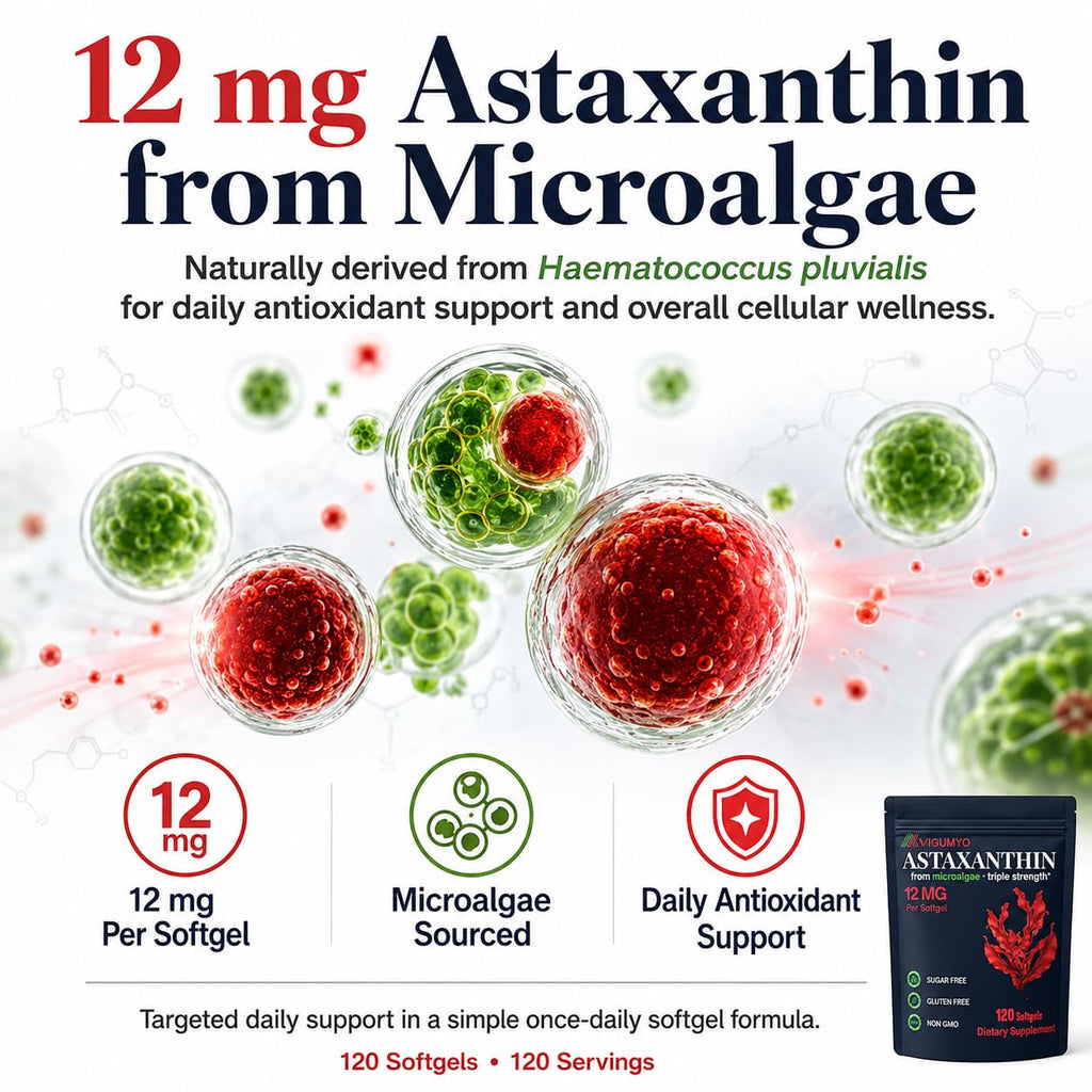 Astaxanthin softgels for skin health