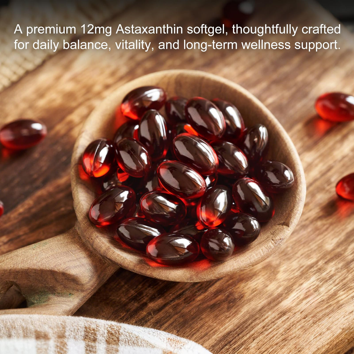 Astaxanthin softgels support immune function