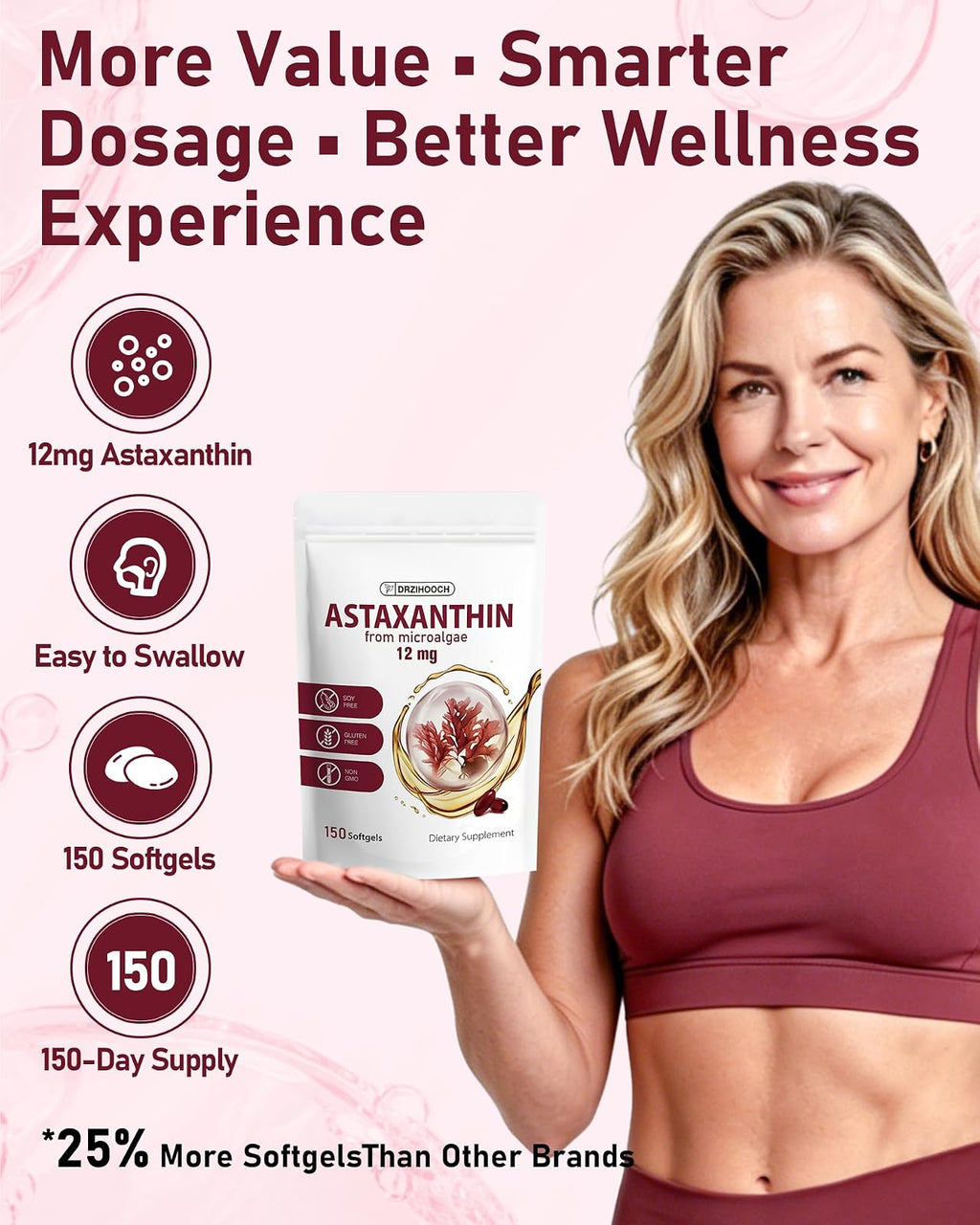 Astaxanthin supplement for athletic performance