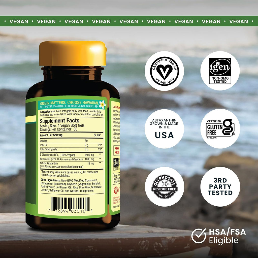 Astaxanthin supplement for enhanced recovery