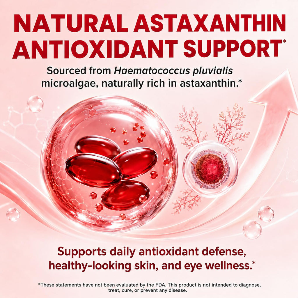 Astaxanthin supplement for eye health