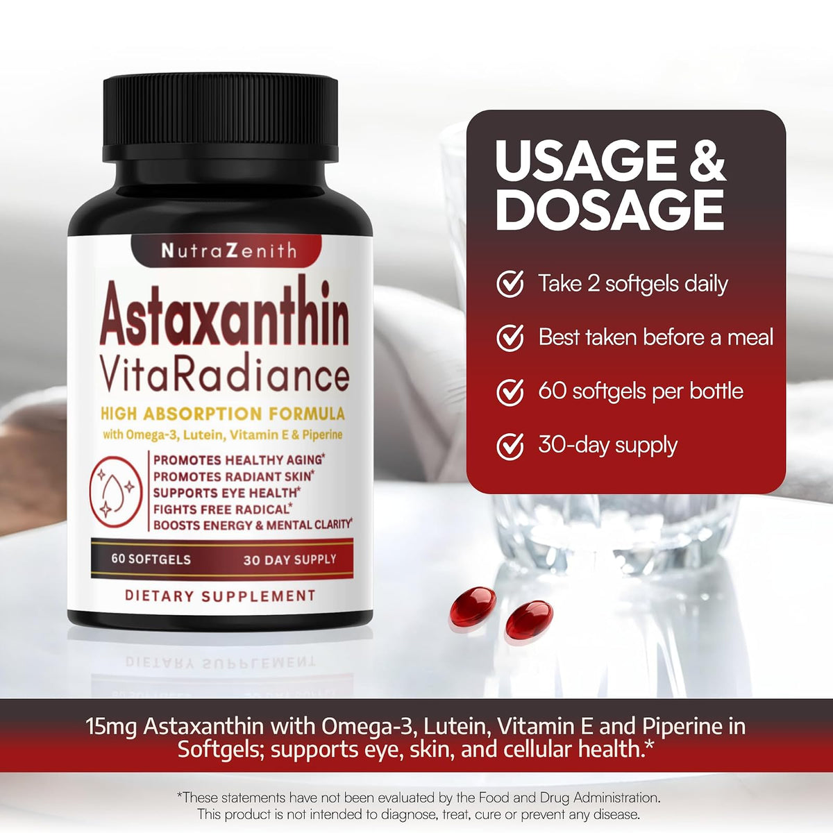 Astaxanthin supports eye wellness