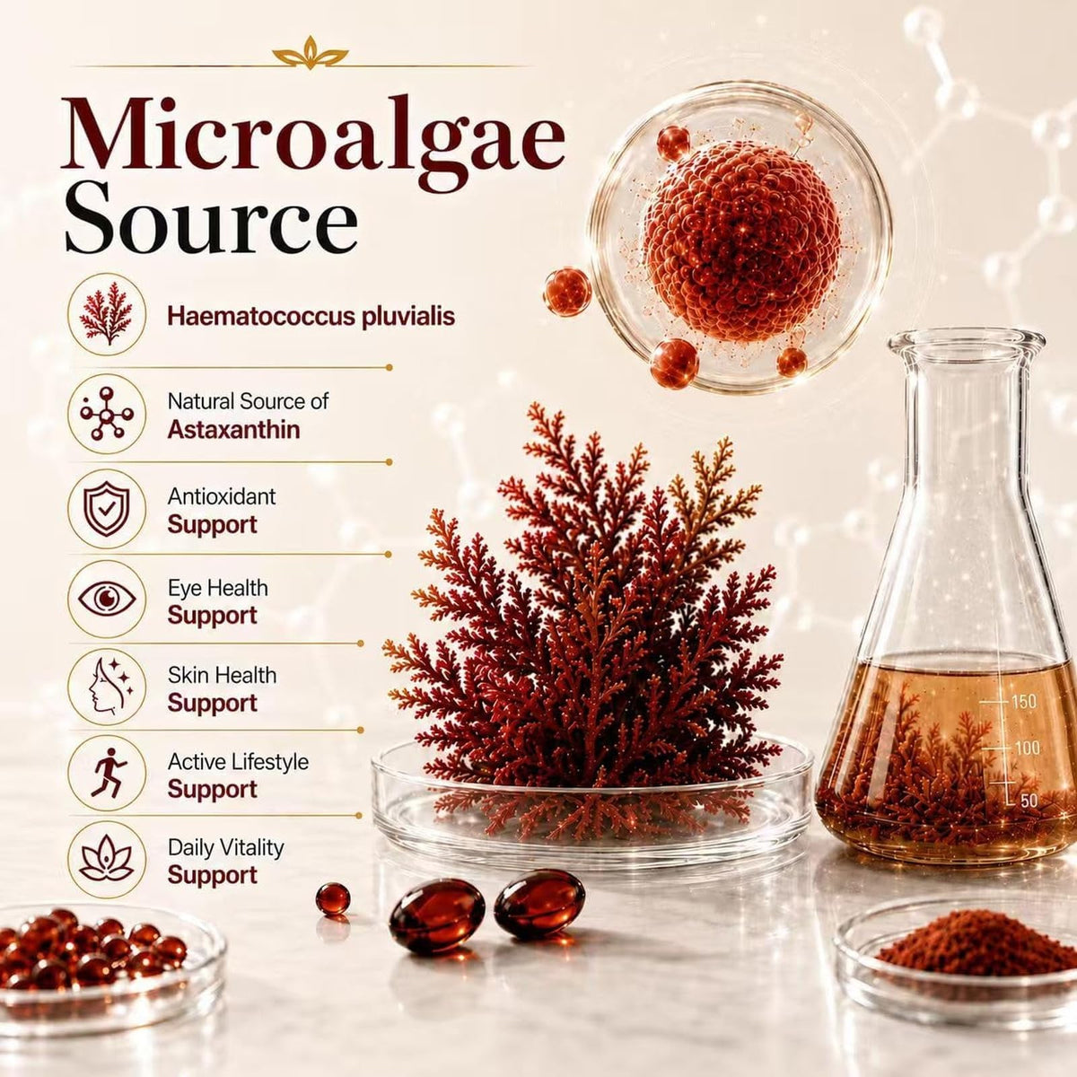 Astaxanthin supports skin vitality