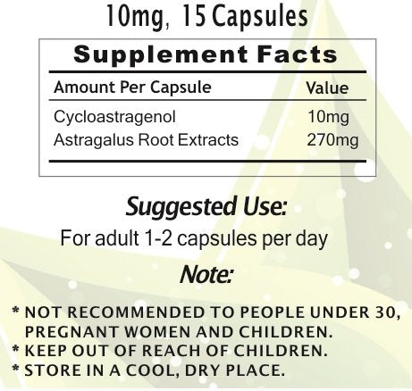 Astragalus capsules for immune support