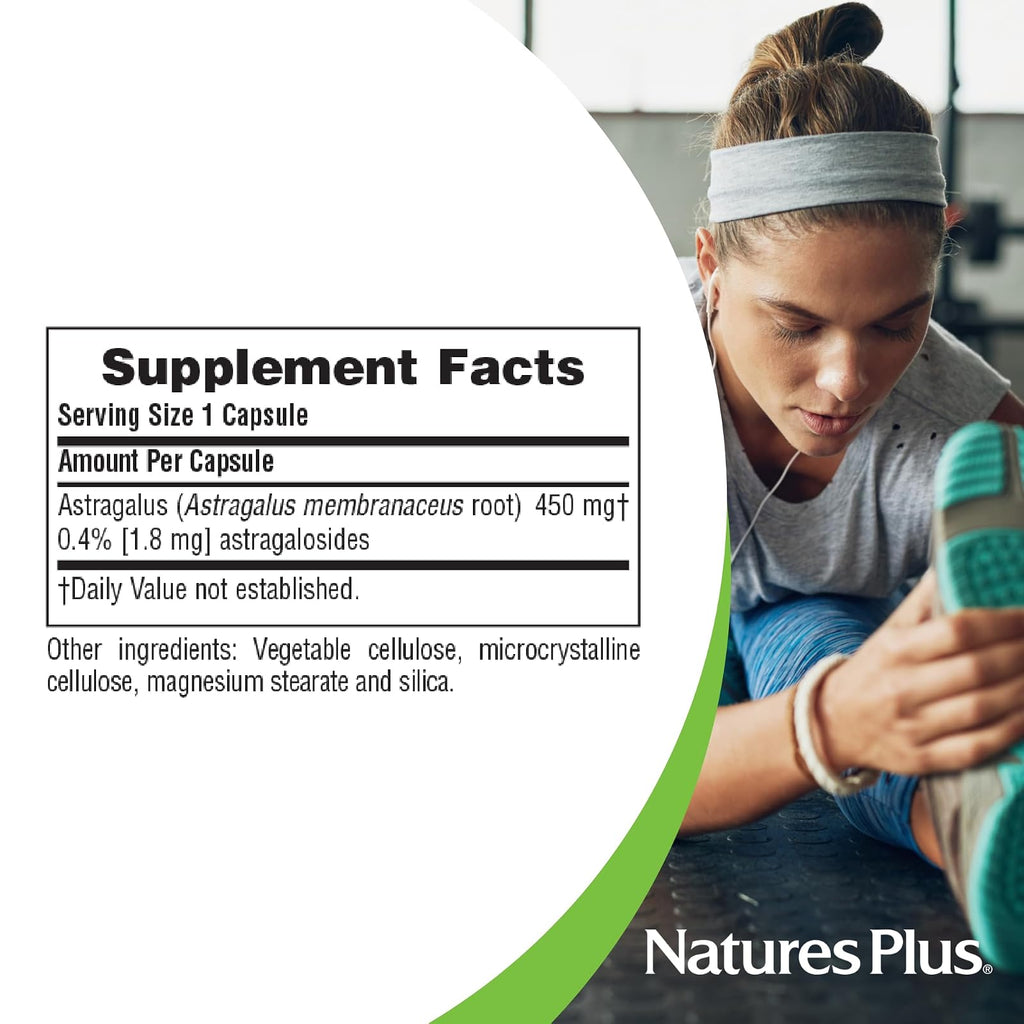 Astragalus capsules for overall wellness
