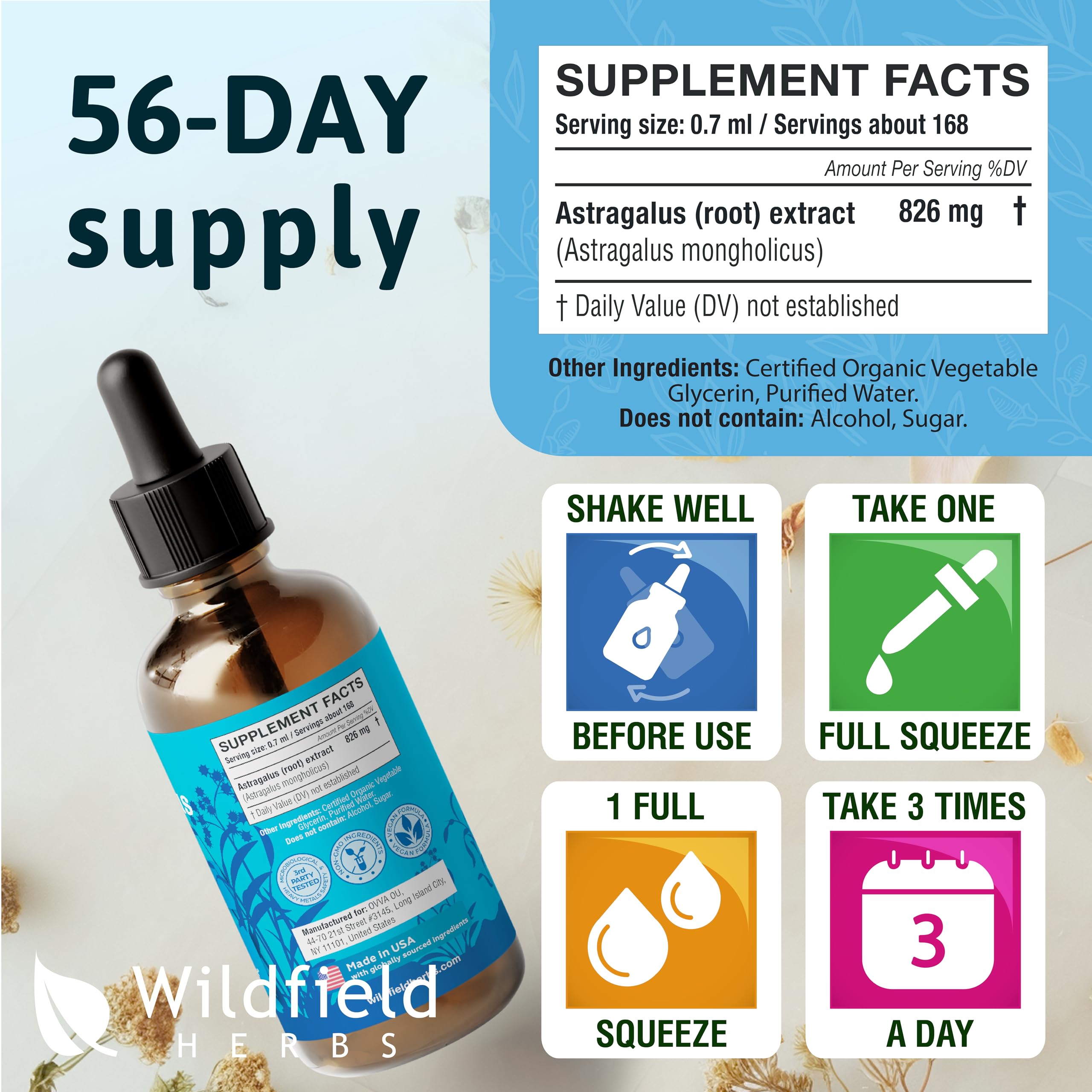 Astragalus extract for enhanced vitality