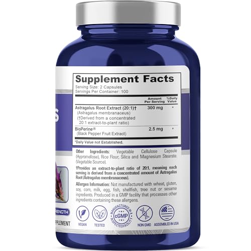 Astragalus membranaceus herbal formula capsules