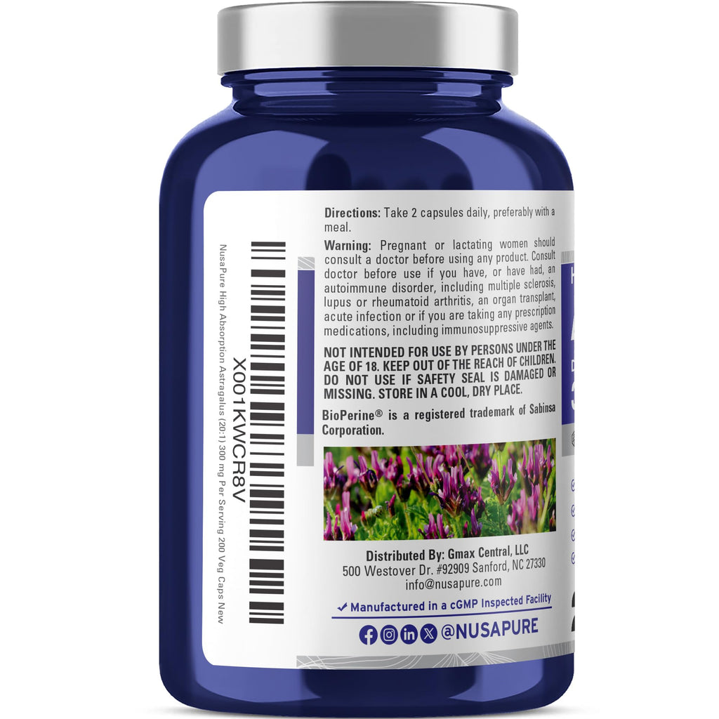 Astragalus root extract for natural support