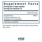 astragalus root extract vegetarian capsules