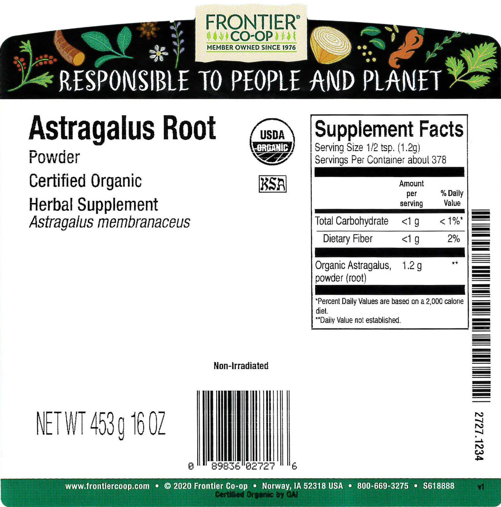 astragalus root powder for vitality
