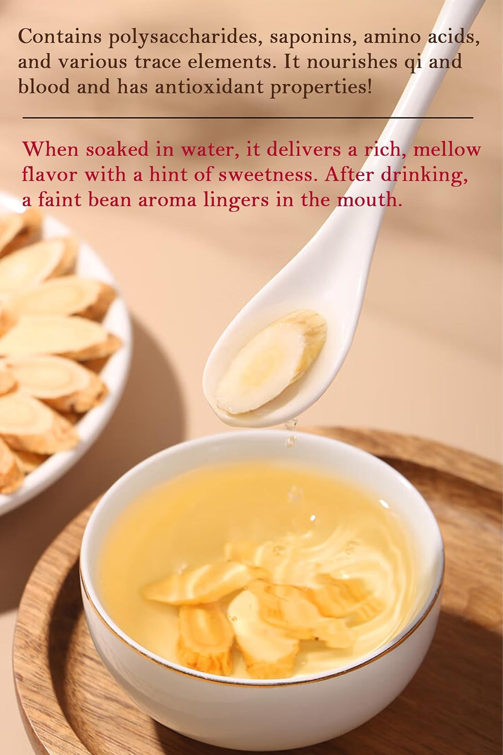 Astragalus slices for overall wellness