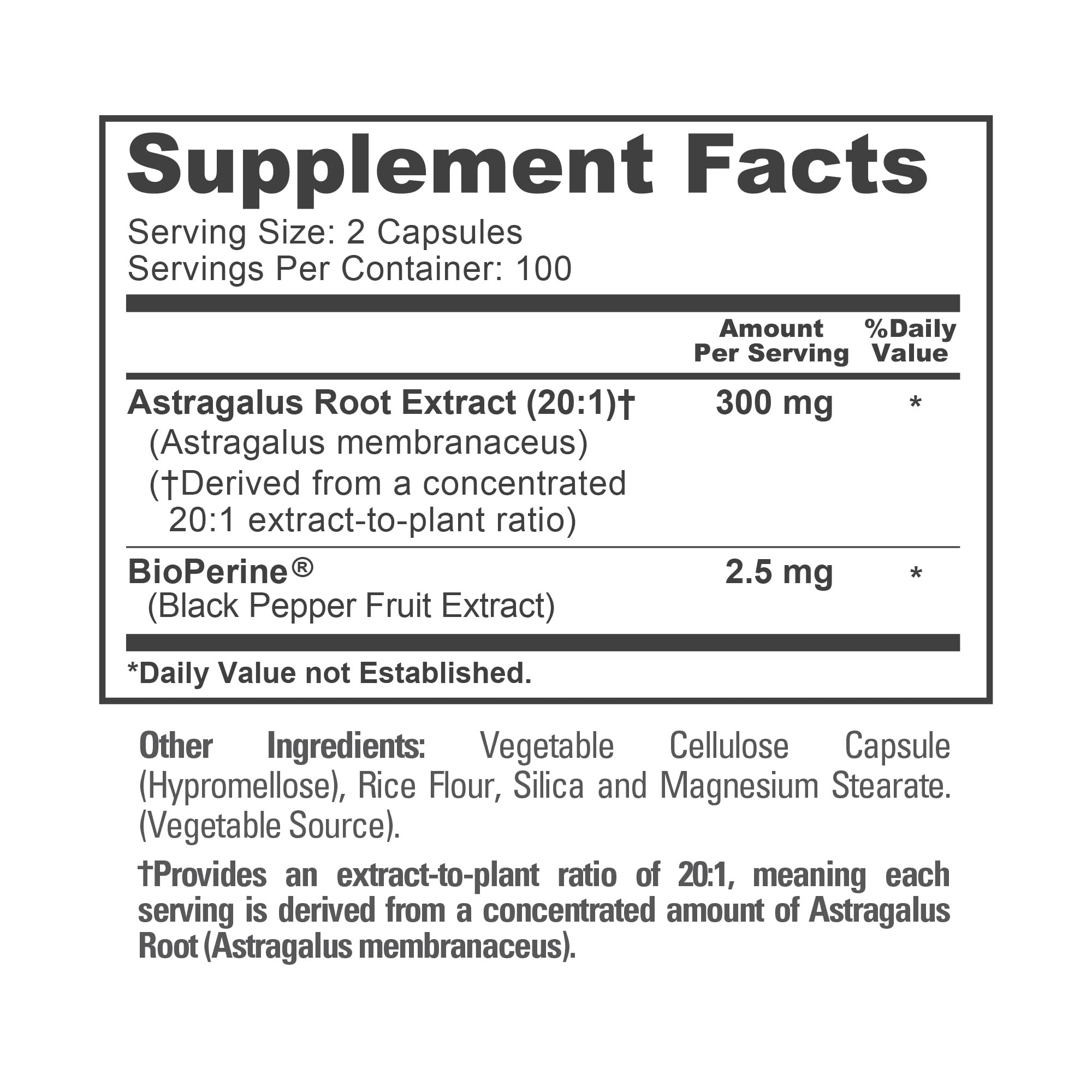 Astragalus tea alternative in capsule form