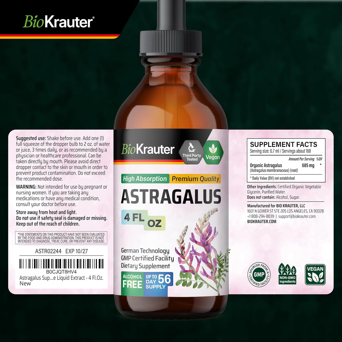 astragalus tincture for daily health