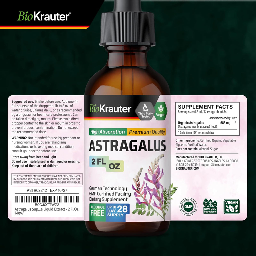 astragalus tincture for herbal healing