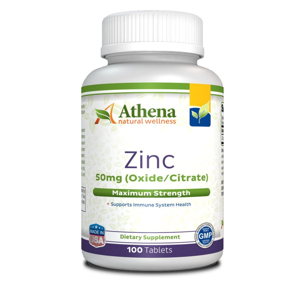 Athena Zinc 50 mg tablets for immunity