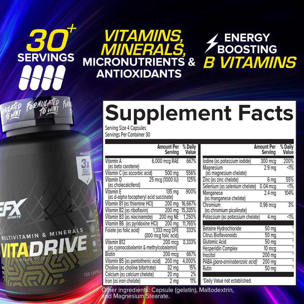 athlete-focused blended vitamin supplements