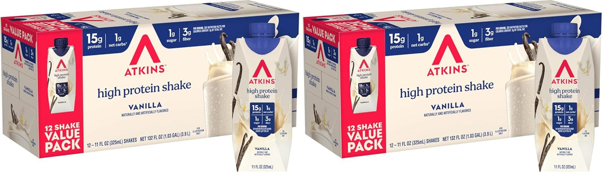 Atkins whey protein vanilla shake