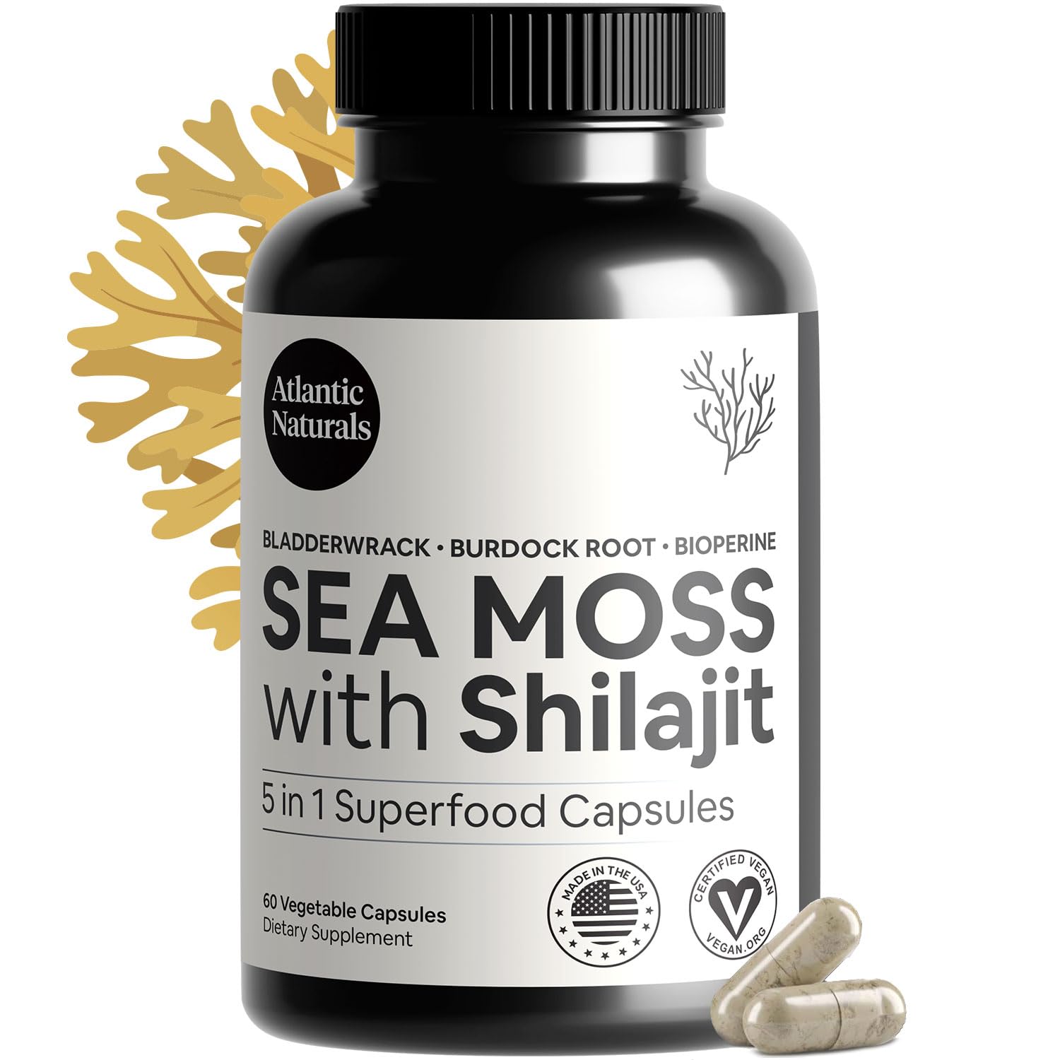 Atlantic Naturals sea moss capsules