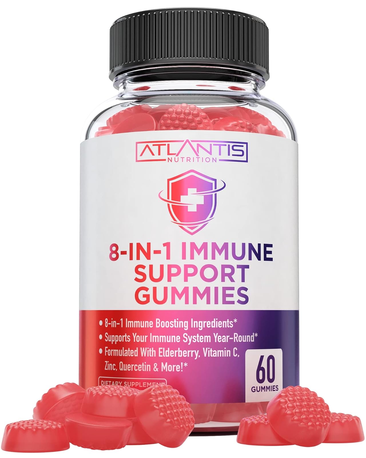 Atlantis Nutrition elderberry immune gummies
