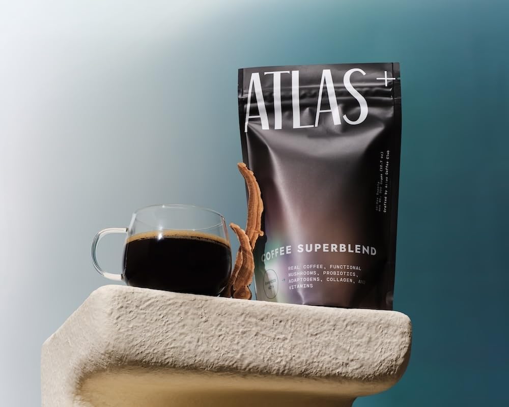 Atlas+ coffee superblend for vitality