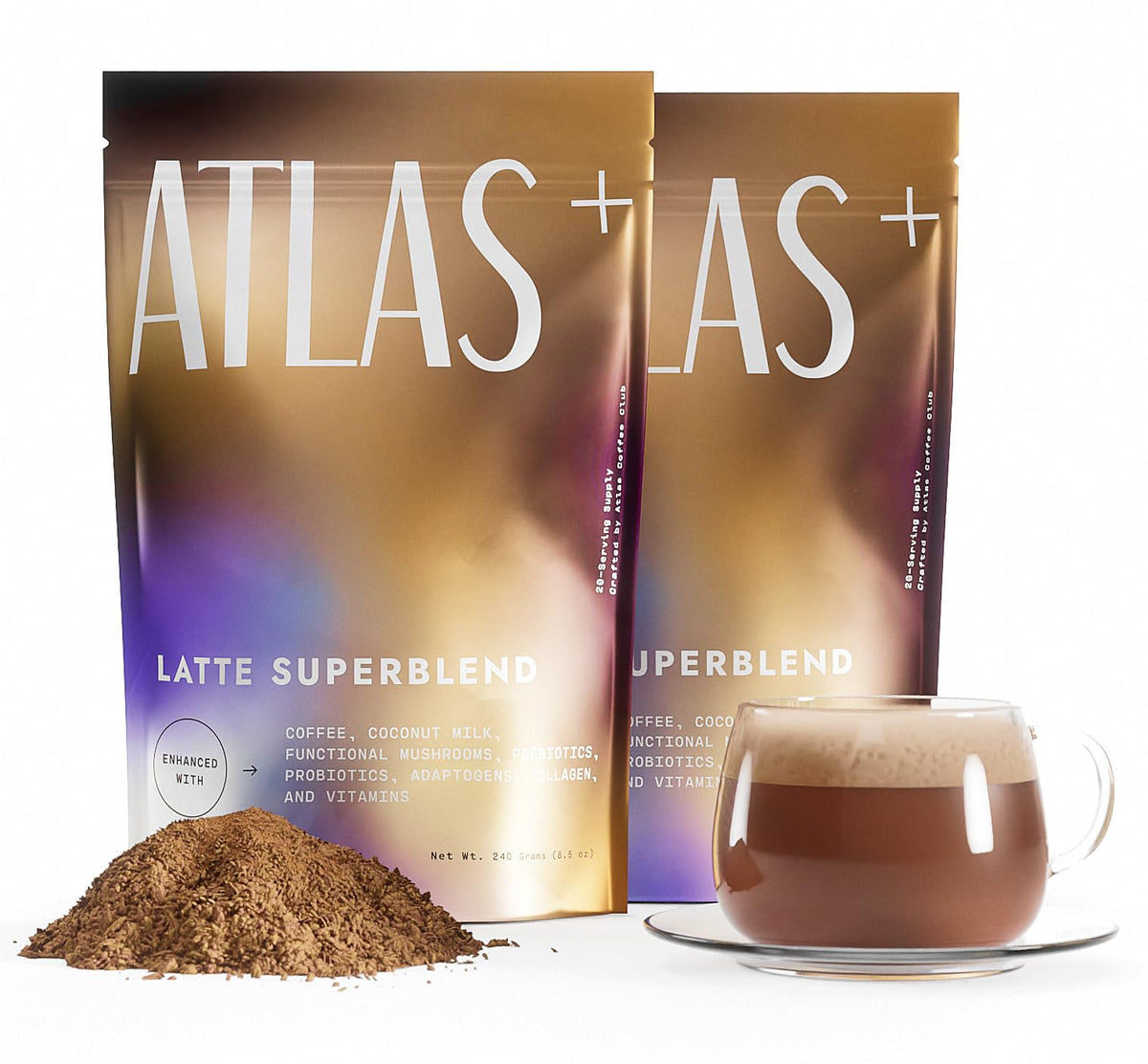 Atlas+ mushroom coffee superblend benefits