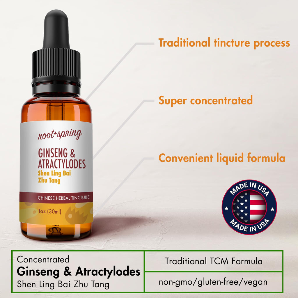 Atractylodes and ginseng herbal blend