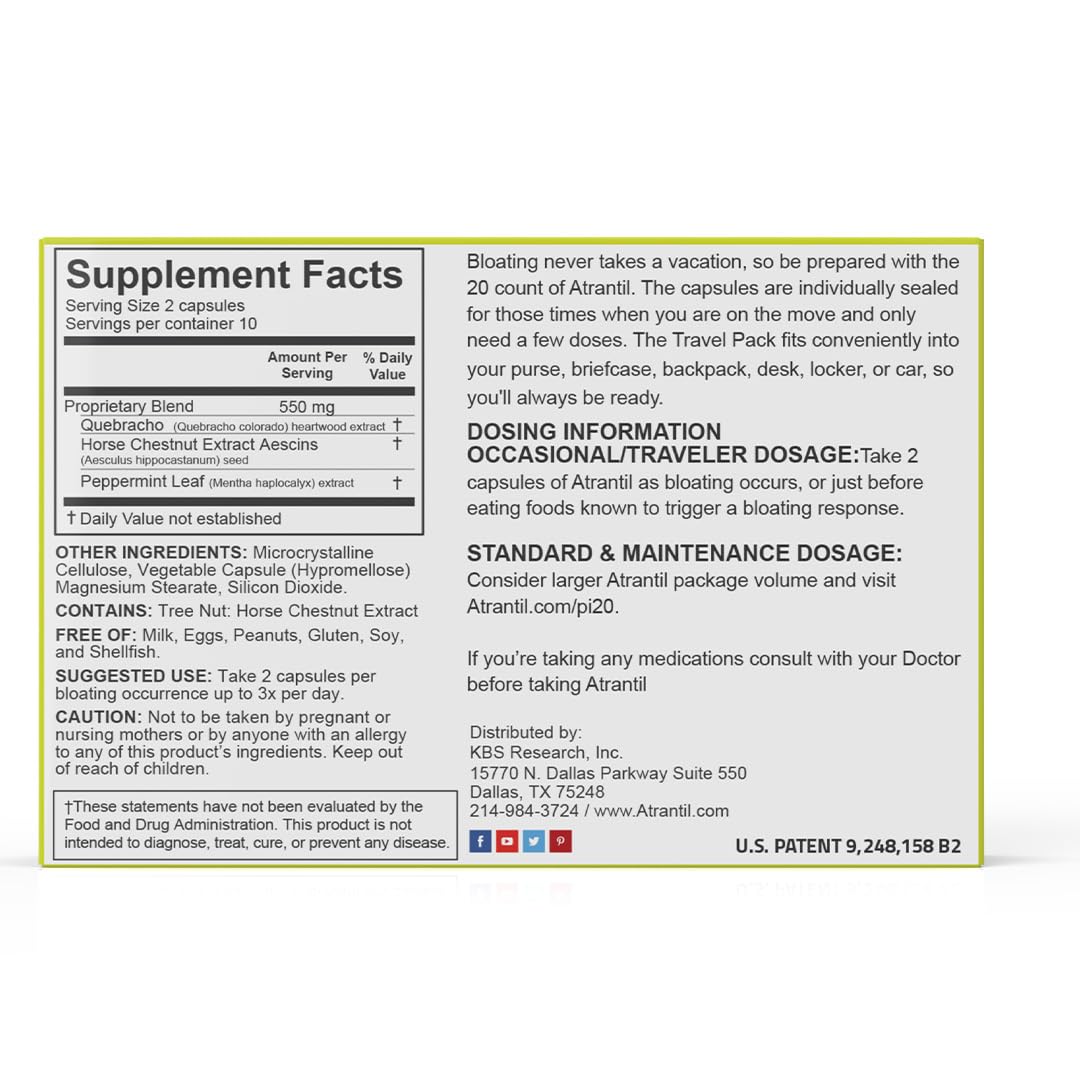 Atrantil travel-friendly digestive aid