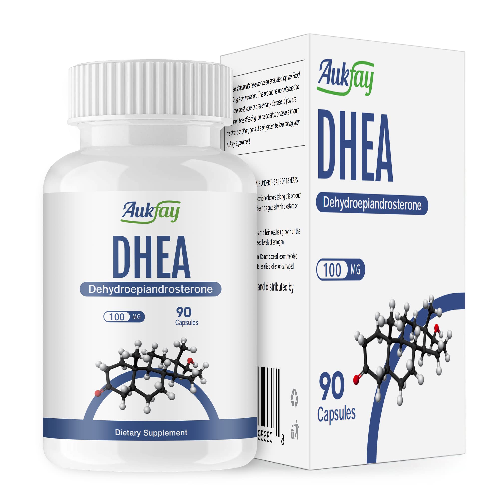 AUKFAY DHEA 100mg capsules for wellness