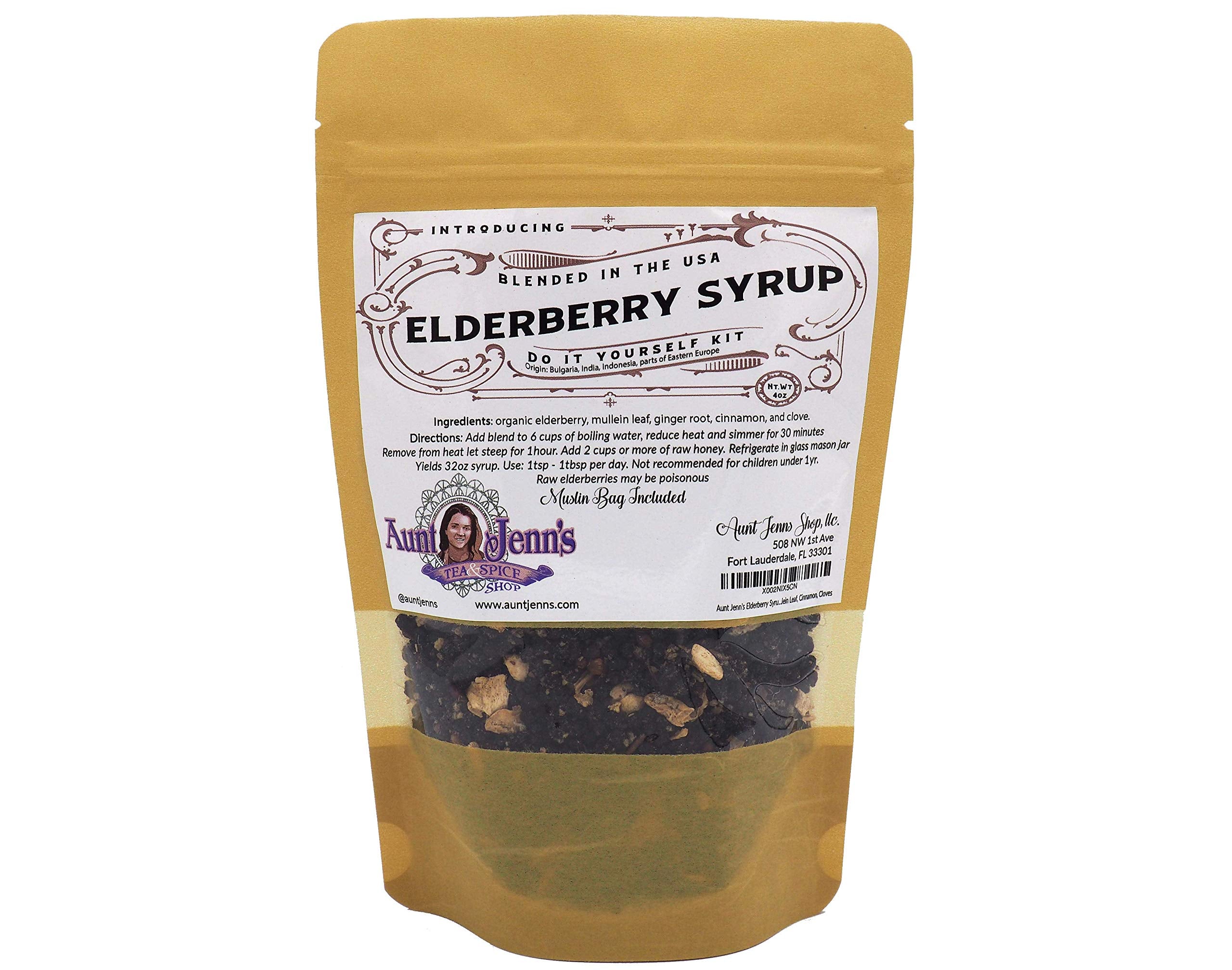 Aunt Jenn's elderberry syrup DIY kit