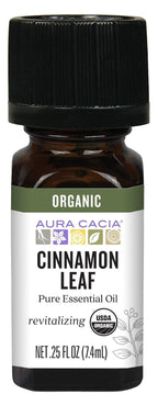 Aura Cacia organic cinnamon leaf oil
