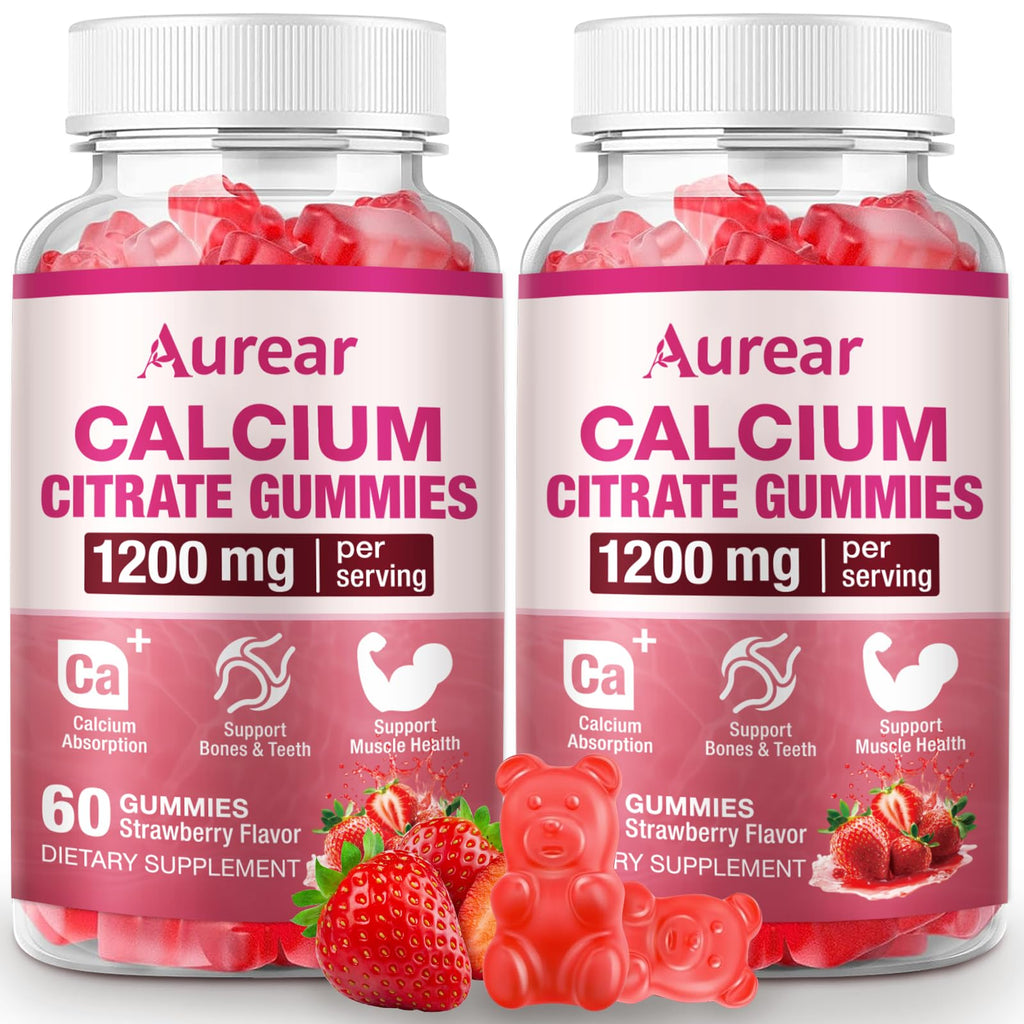 Aurear calcium citrate gummies for bone health