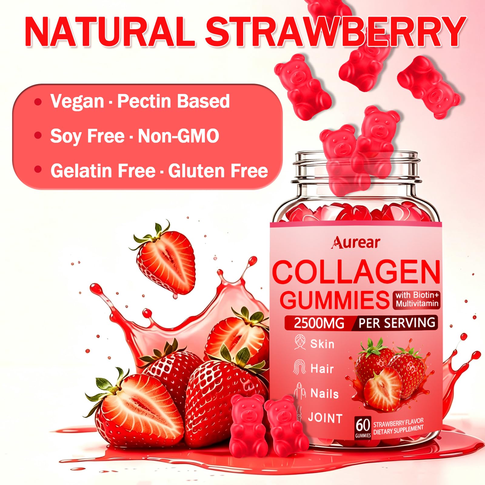 Aurear collagen gummies for youthful glow