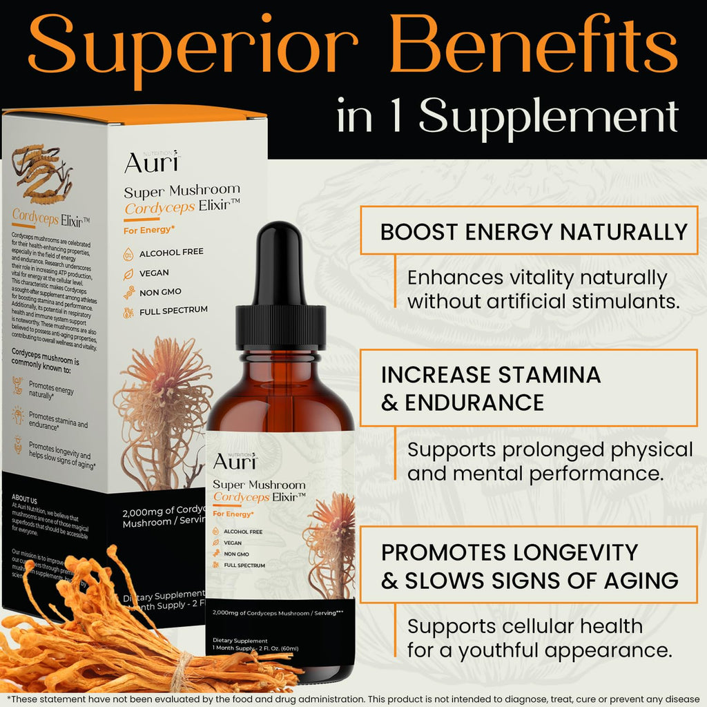 Auri Nutrition cordyceps immune support