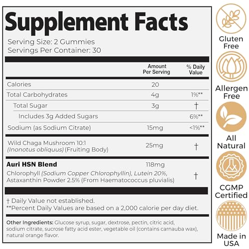 Auri Nutrition herbal gummies for vitality
