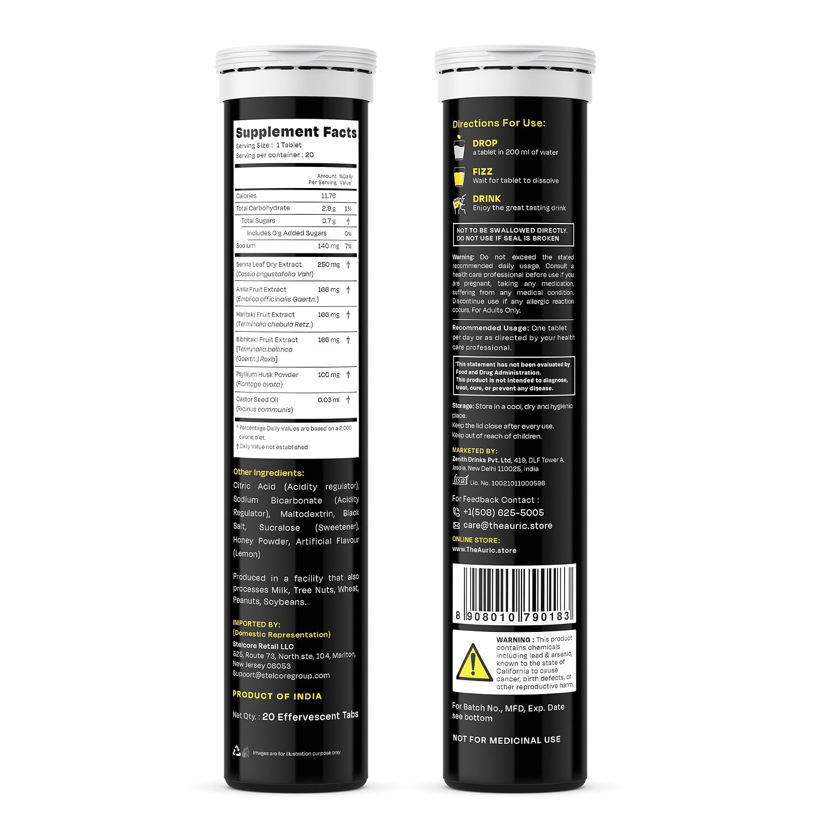 Auric Flush 365 effervescent tabs for immunity