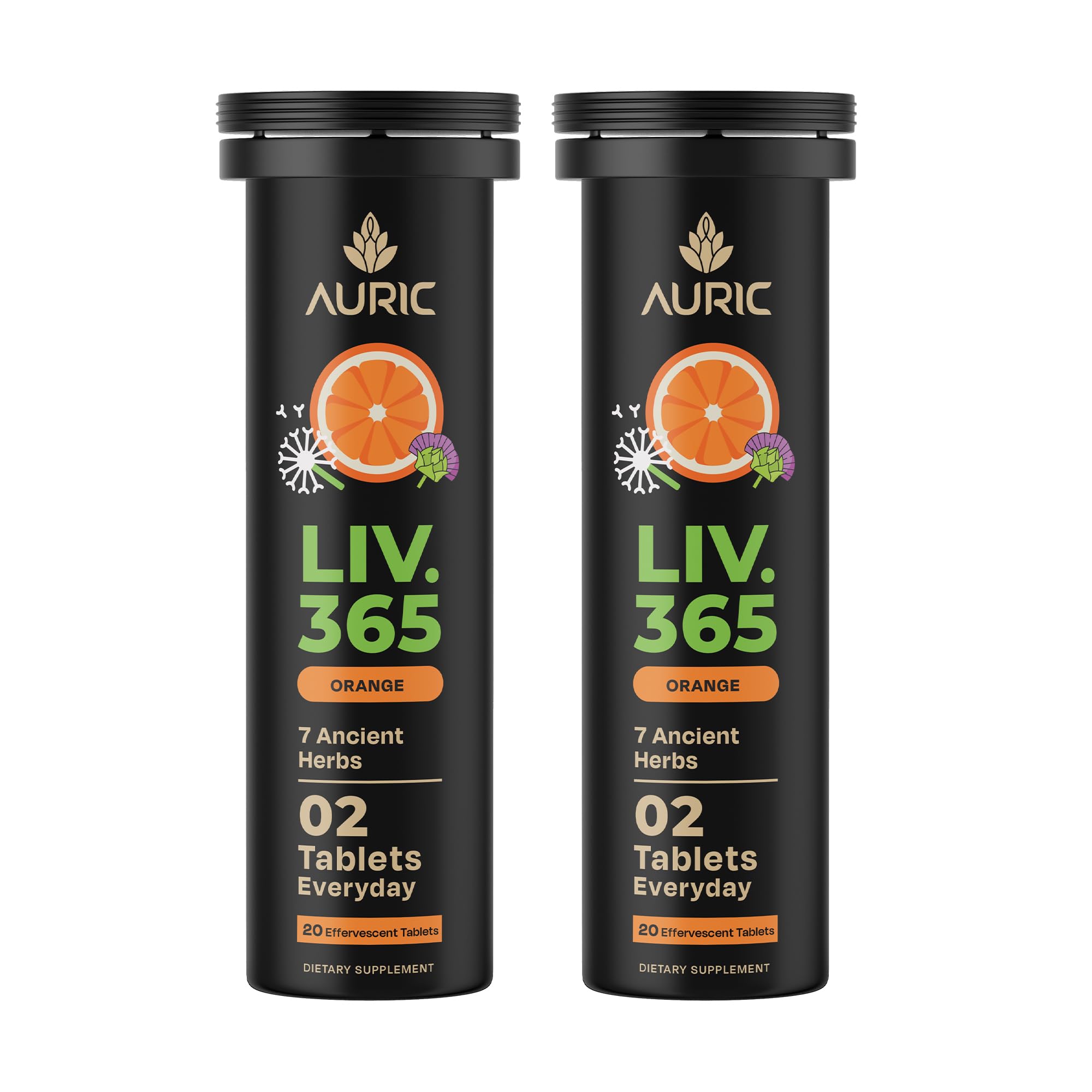 Auric Liv milk thistle effervescent tablets
